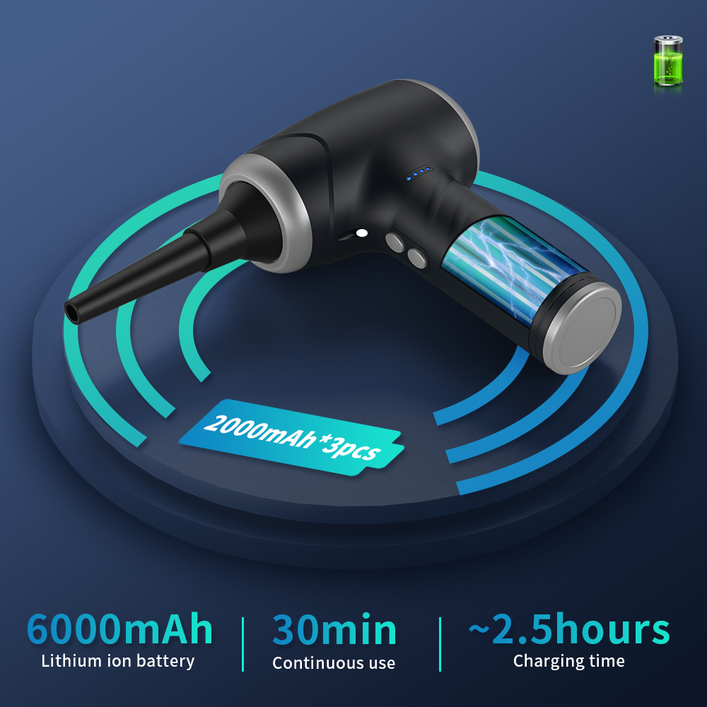 Wholesale 90W Brushless motor Rechargeable Battery Air Duster