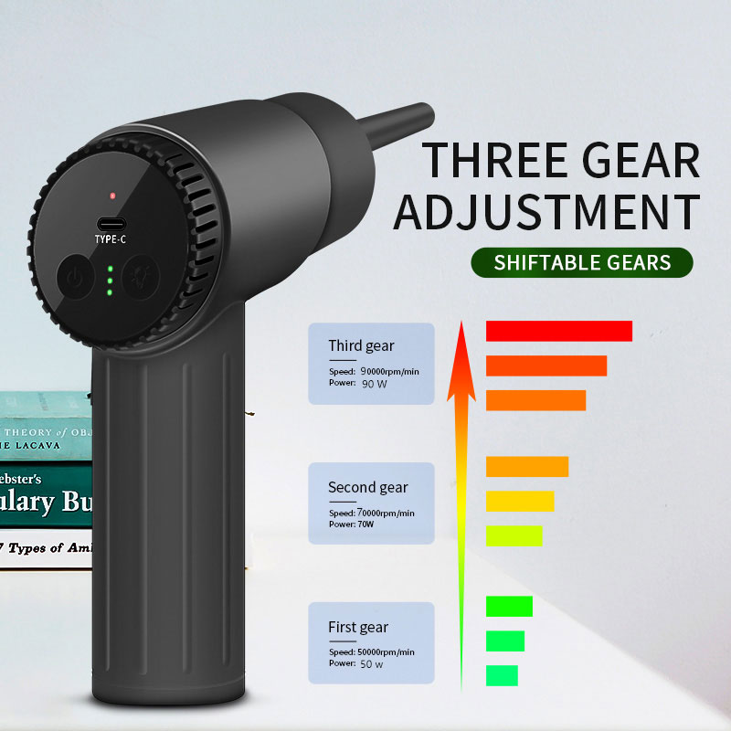 Wholesale Cordless Compressed Air Duster AD17 LED Light Lamp