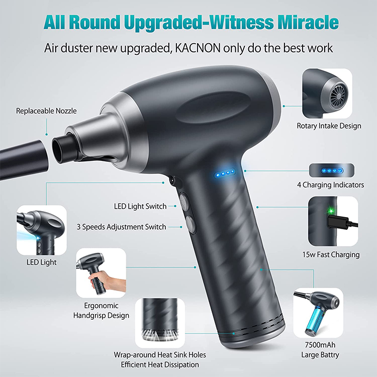 Wholesale Rechargeable Battery-operated Air Duster AD27 Light